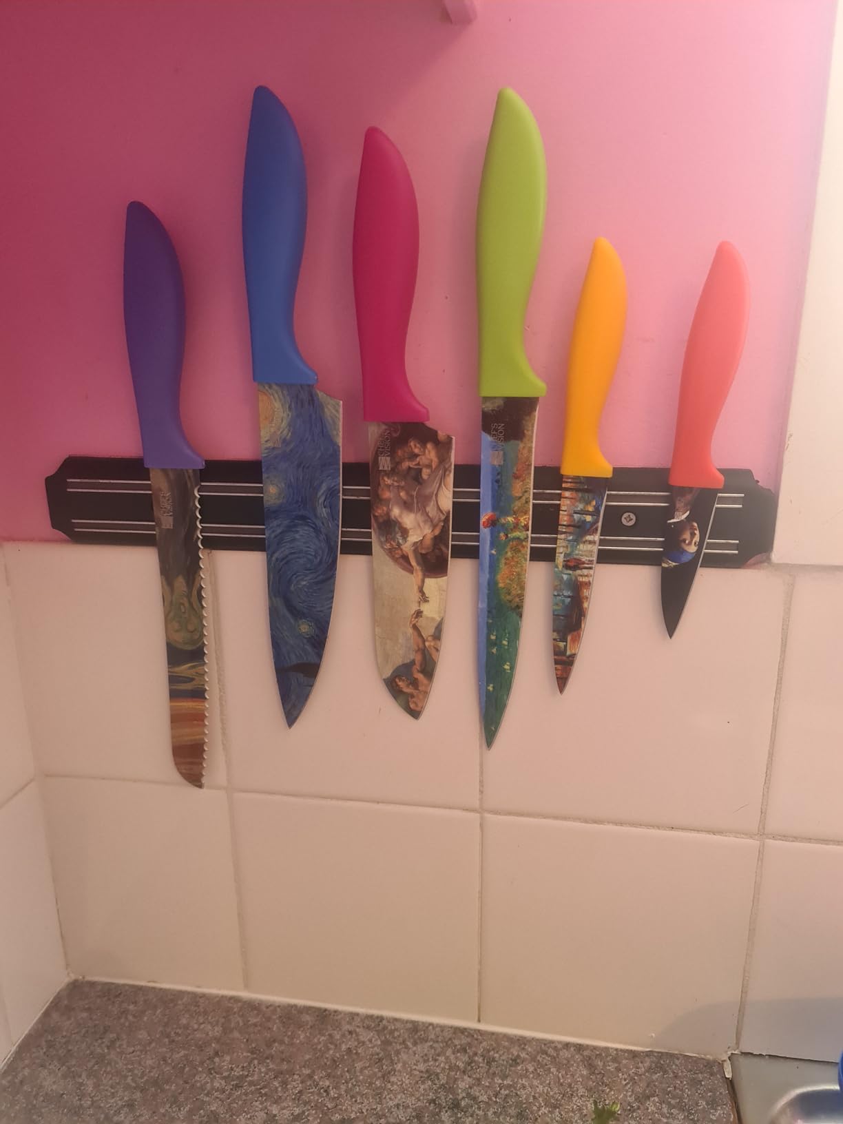 Cosmos Kitchen Knife Set in Gift Box - Color Chef Knives - Cooking ...