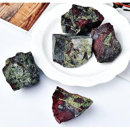 Amazon.com: Zenkeeper 1 Lb Large Rough Dragon Blood Stone Raw Dragon ...