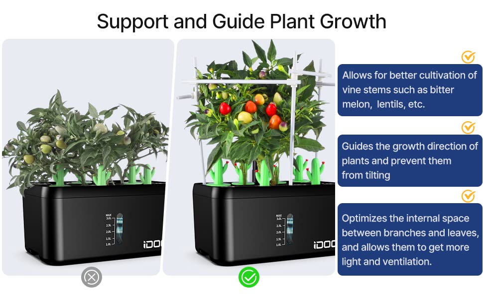 Snapklik.com : iDOO 20 PCS Plant Support Stakes 7 Inches