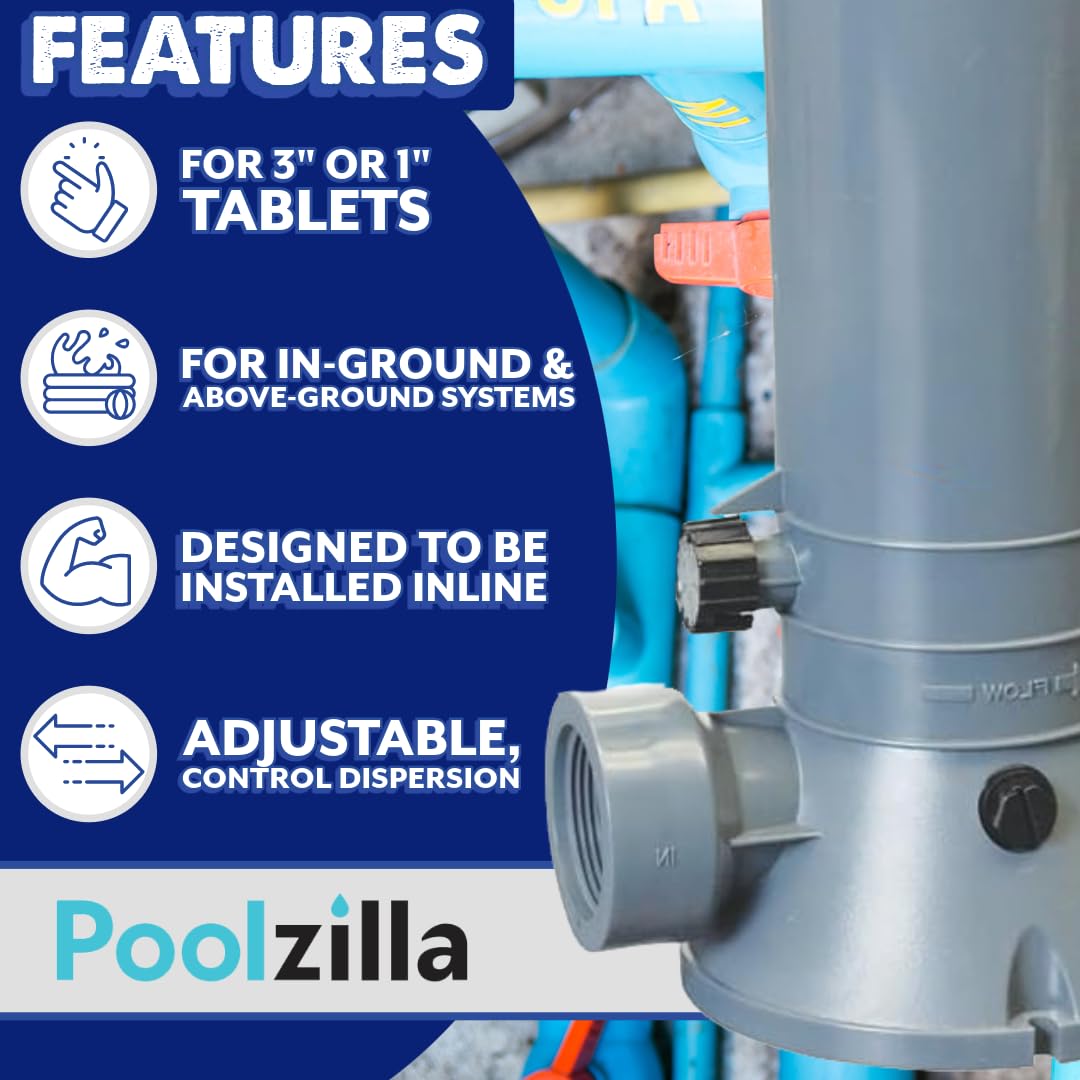 Snapklik.com : Poolzilla Free Standing Automatic Chlorinator Above ...