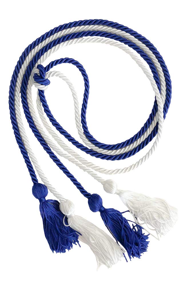 Amazon.com: Double Graduation Honor Cords (Royal and White)