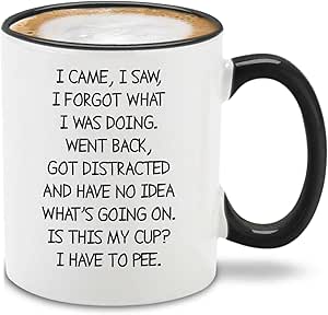 Amazon.com: shop4ever I Came I Saw I Forgot What I Was Doing Ceramic ...