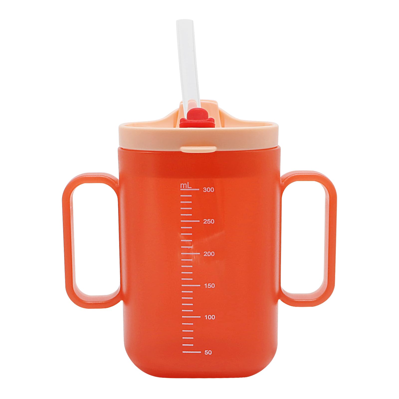 Viceda 300ml Sippy Cup with Straw, Hospital Liquid Feeding Cup for ...
