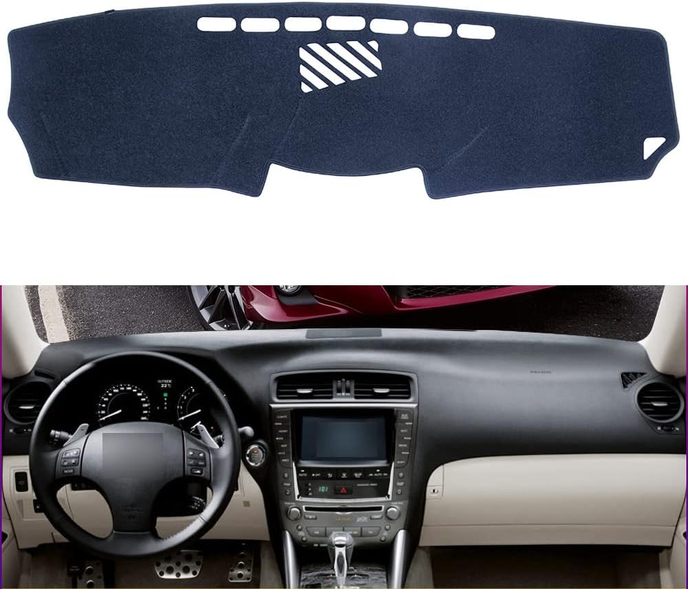 Amazon.com: YNWON Black Flannel Car Dashboard Mat Cover Compatible with ...