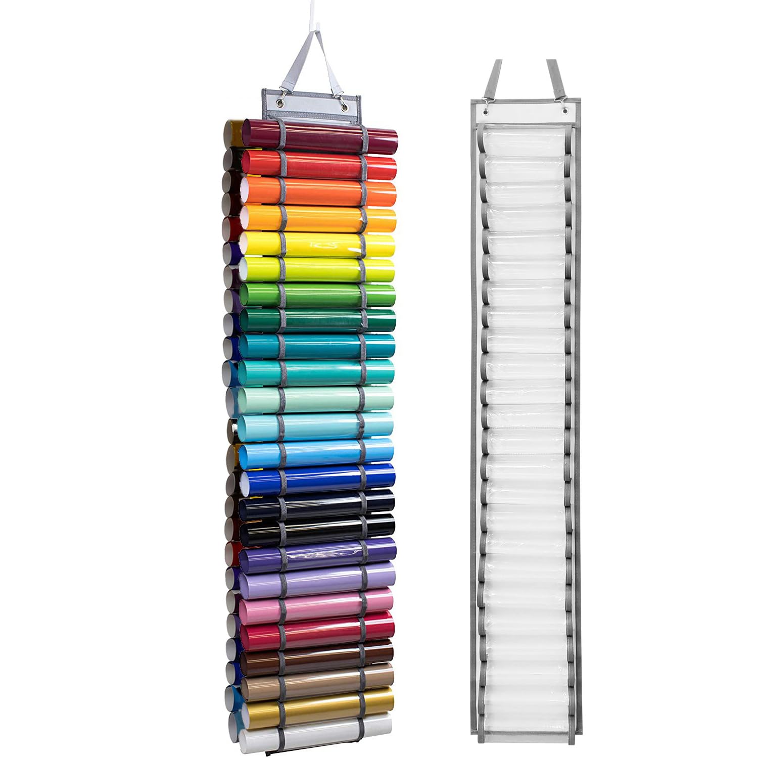 Amazon.com: Chemlliy Vinyl Roll Holder 48 Compartments Vinyl Storage ...