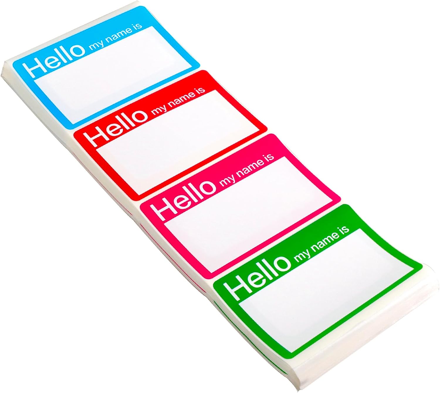 4 Colors (Hello My Name is) Name Tags Stickers 200 Philippines | Ubuy