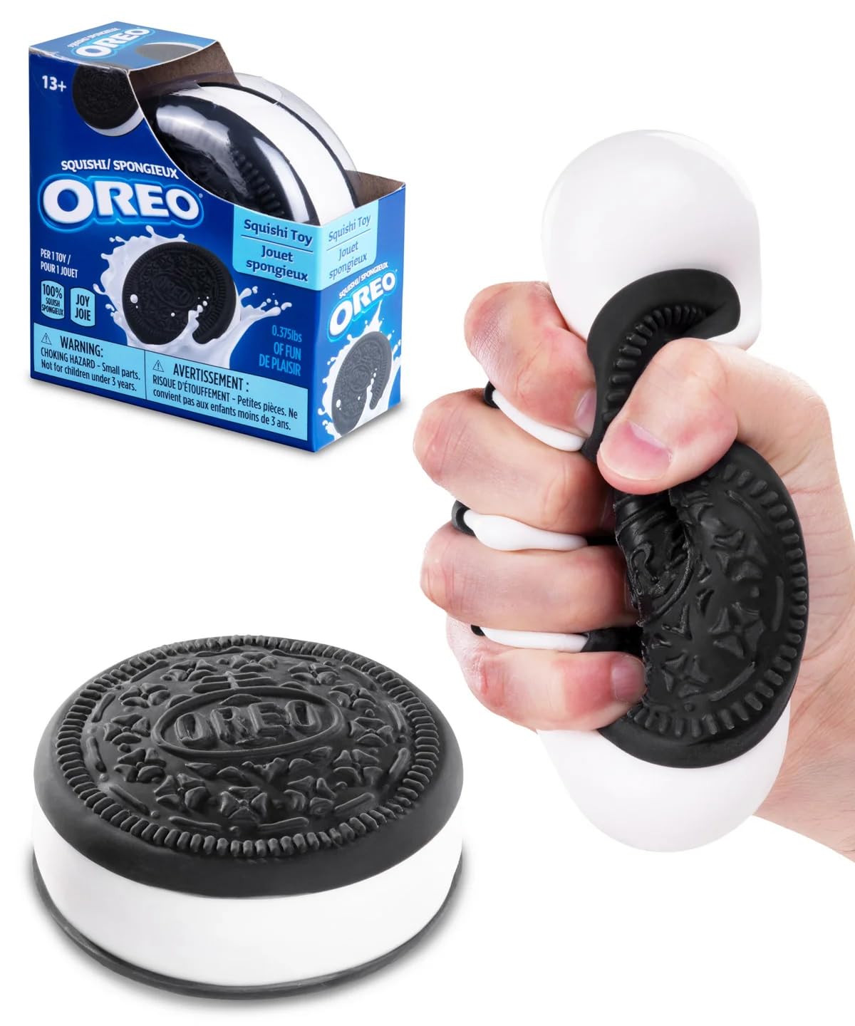 Oreo Squishy Toy, 4X Size of Regular Oreo Cookie, Stress Relief Desk ...