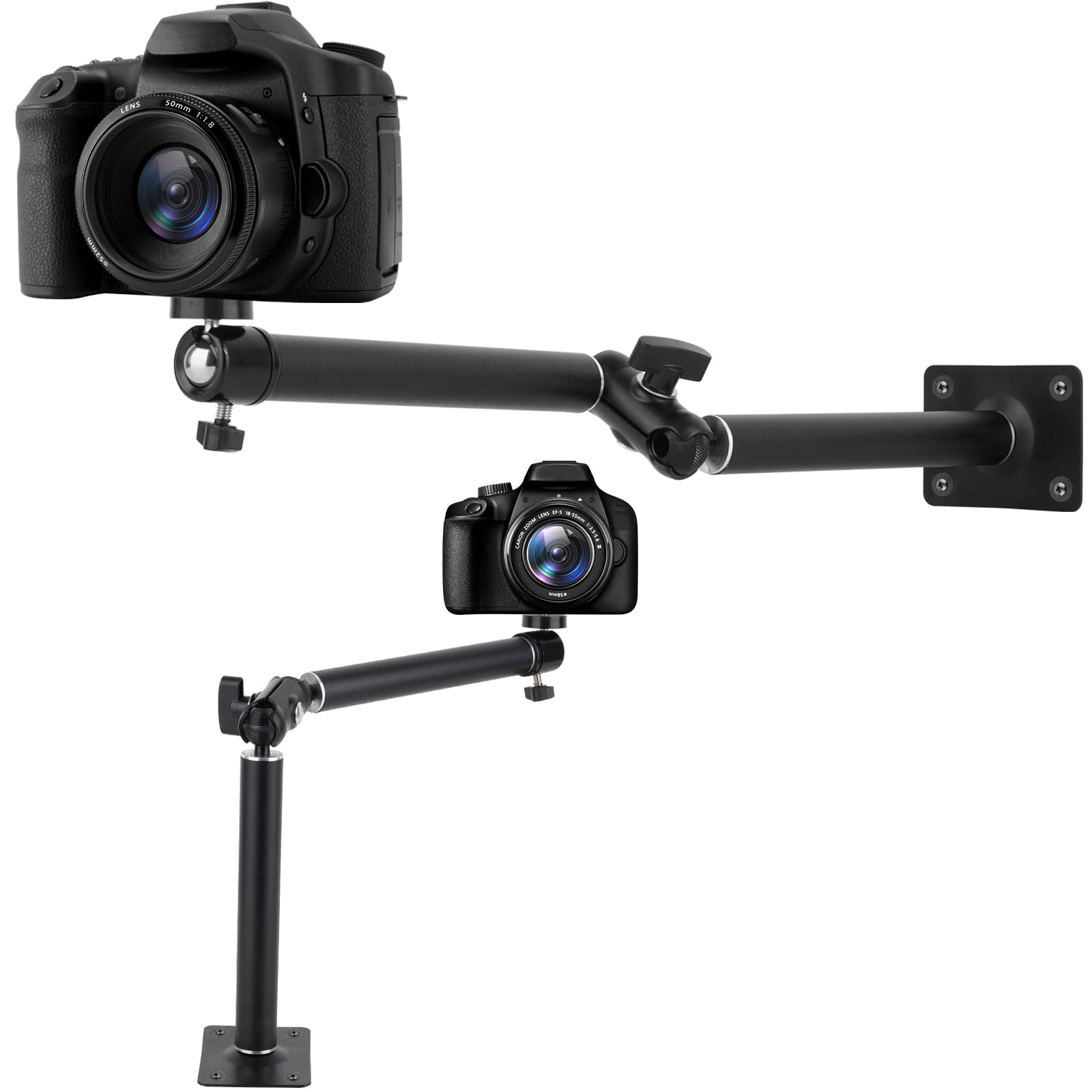 Amazon.com: Mippko Articulating Wall Mount Camera Arm with 1/4 inch-20 ...