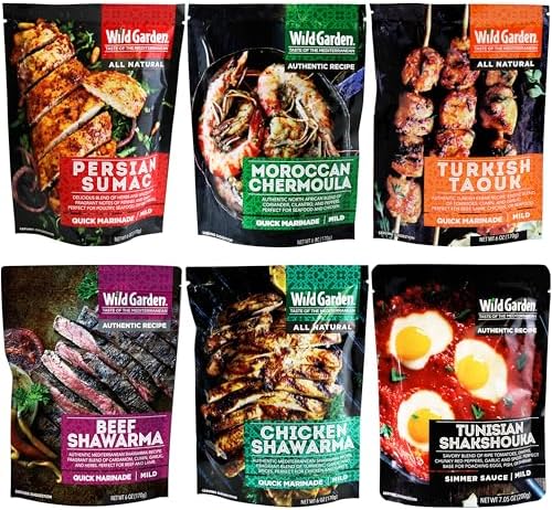 Amazon.com : Wild Garden Marinade Gift Set, Authentic, Ready-to-Use ...