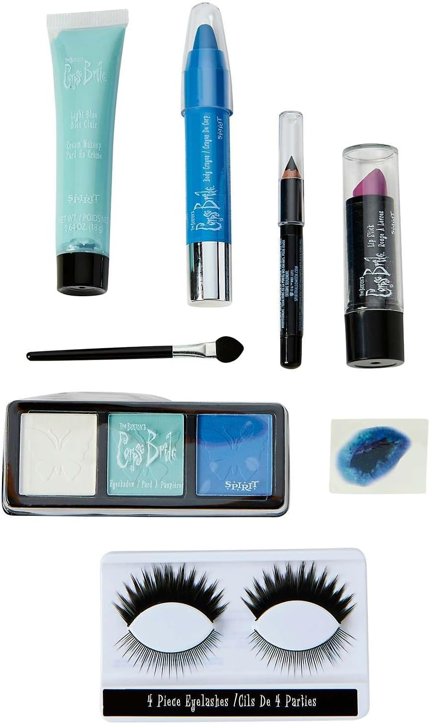 Amazon.com: Spirit Halloween Corpse Bride Makeup Kit, Officially ...