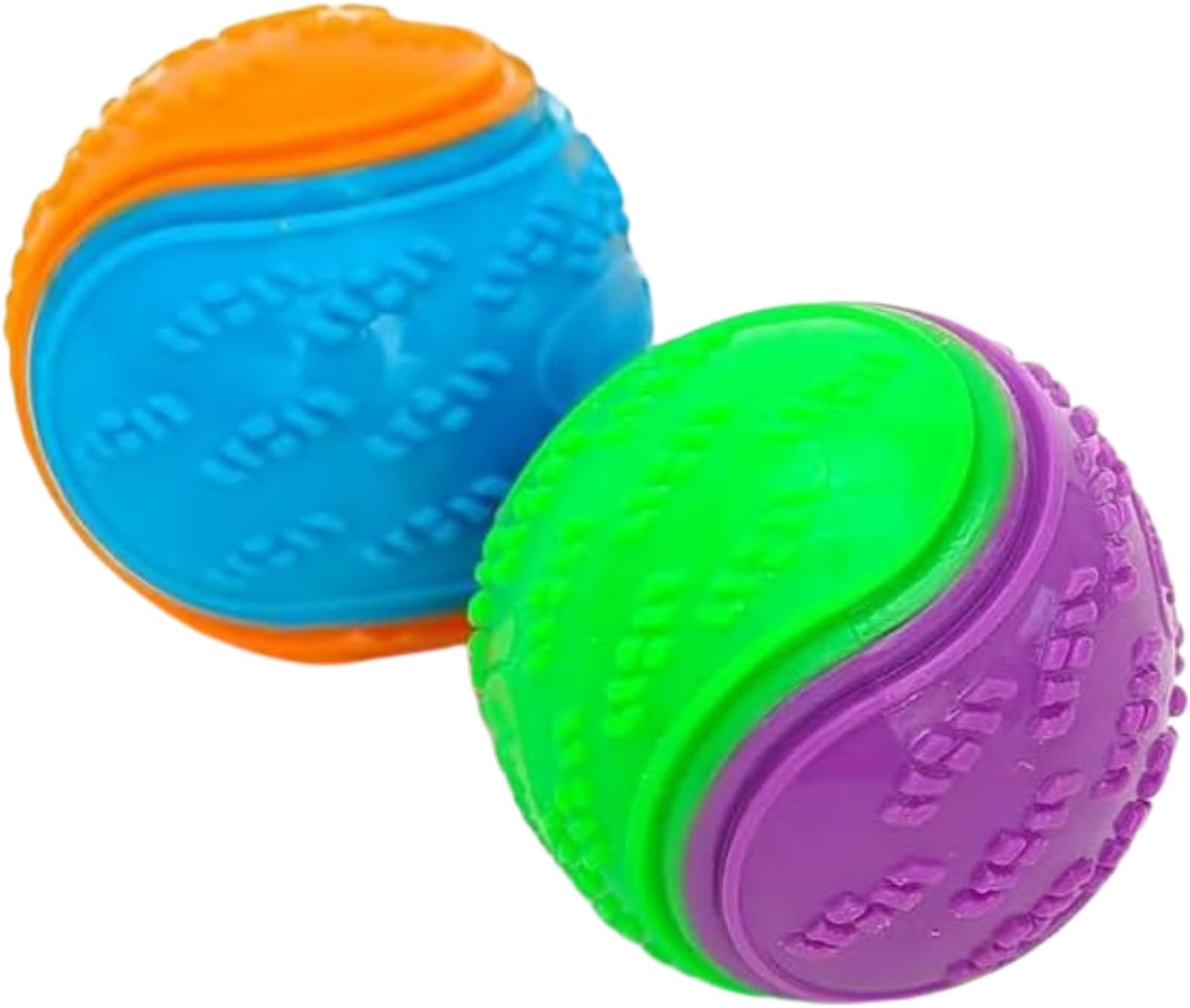 Tuwells Squeaky Dog Balls 2-Pack - Durable Scooby Doo Style ...