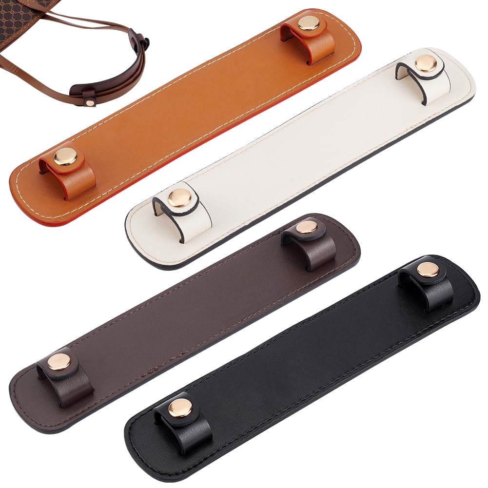 Amazon.com: PH PandaHall 4 Colors Wide Shoulder Strap Pads Leather ...