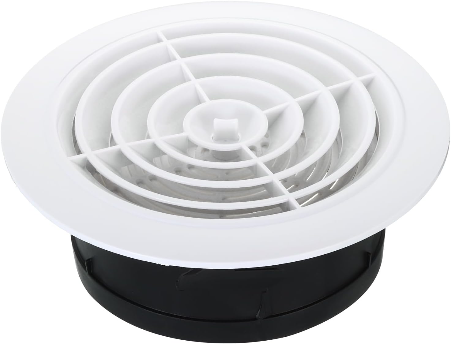 PATIKIL 8 Inch Round Air Vent, Adjustable Ceiling Diffuser Grill Cover ...