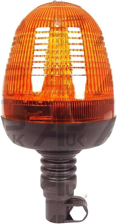 Flexible LED Flashing Amber Beacon Tractor Dumper Digger Excavator ...