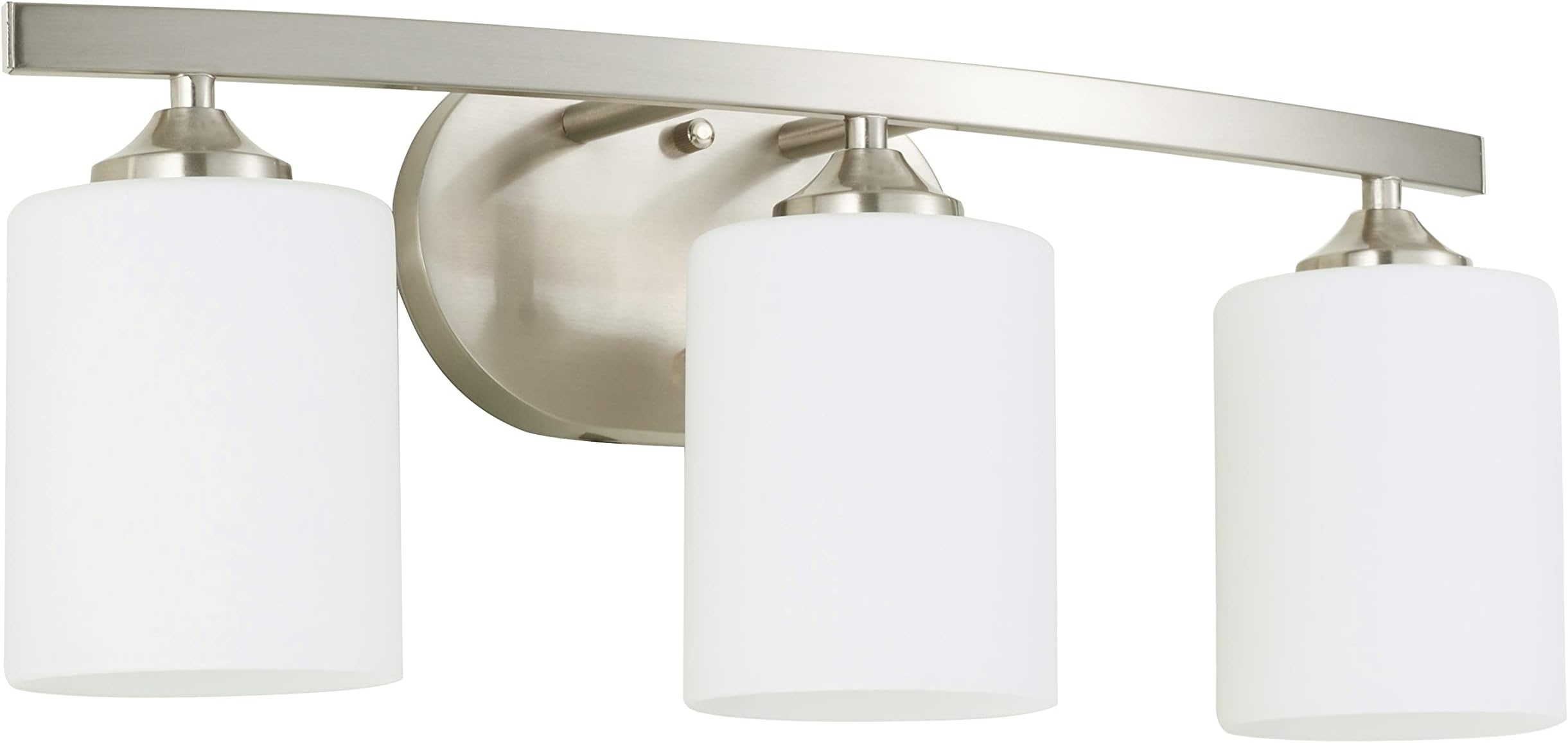 allen + roth 3-Light Merington Brushed Nickel Standard Bathroom Vanity ...