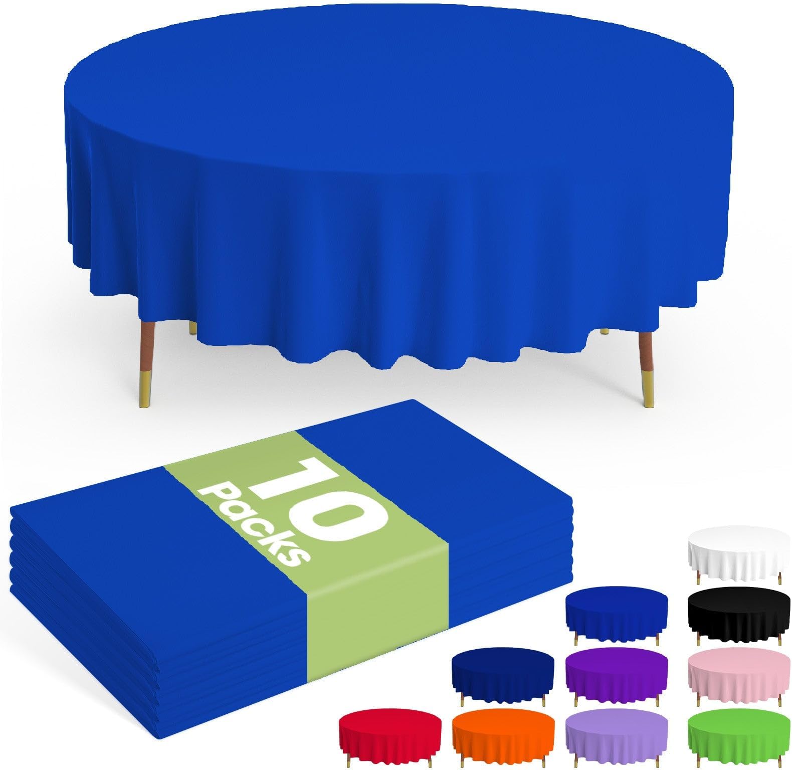 Amazon.com: Pureegg Plastic Table Cloth Disposable - 10 Pack ...