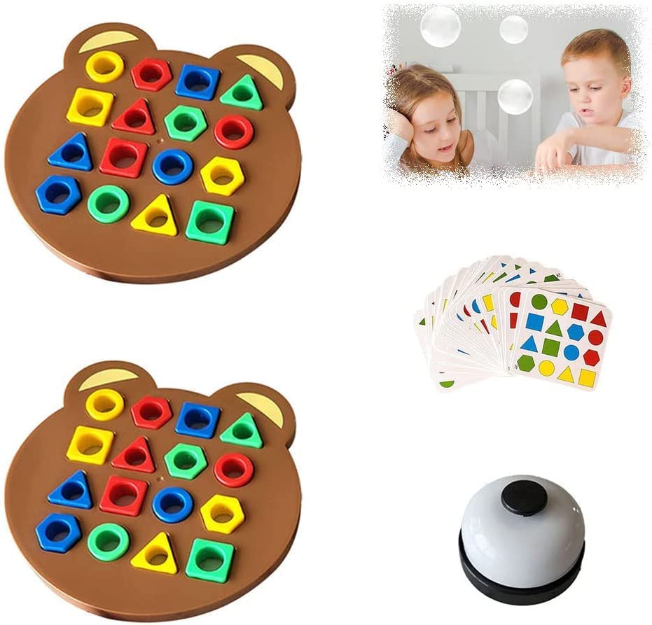Buy GALER Shape Matching Game with Bell, Geometric Shape Matching Game ...
