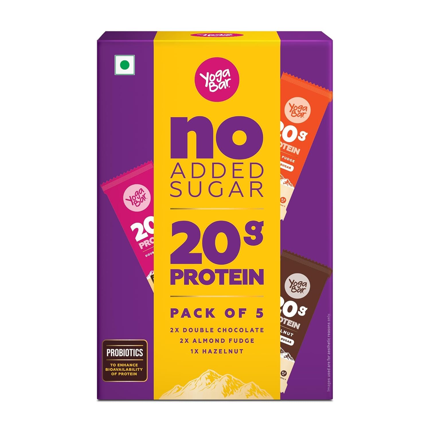 Amazon.com : Yoga.bar No Added Sugar 20g-Protein Bars | High Protein ...