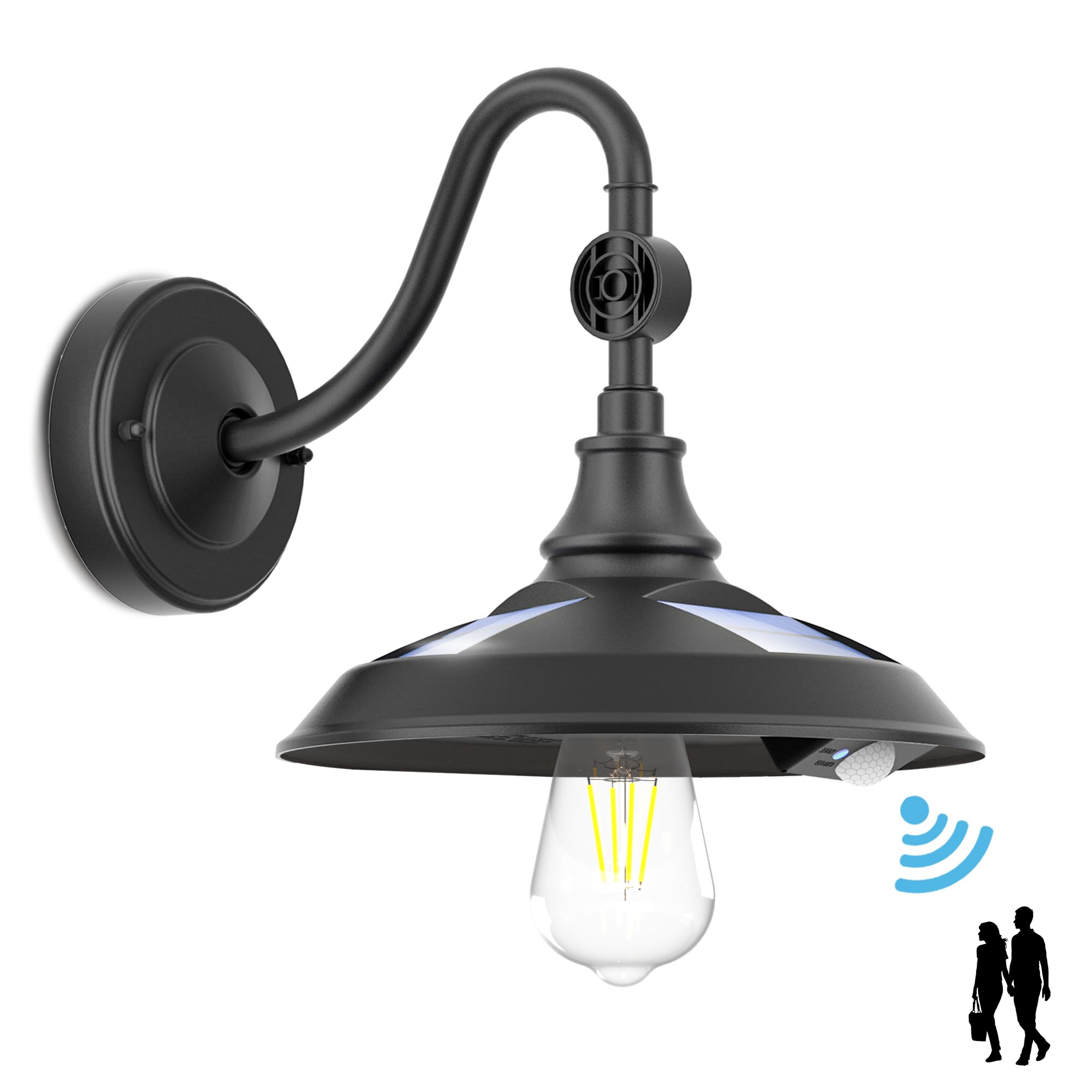 LeiDrail Solar Barn Lights Outdoor, Aluminum Rustic Vintage Garage ...