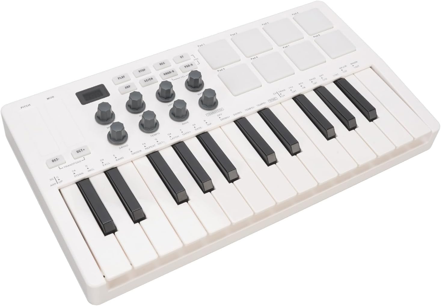 Amazon.com: Professional MIDI Keyboard, Bluetooth USB MIDI Keyboard ...