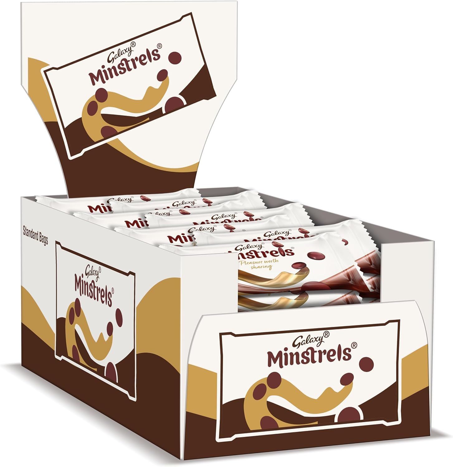 Galaxy Minstrels Milk Chocolate Bulk Bags box 40 x 42g : Amazon.co.uk ...