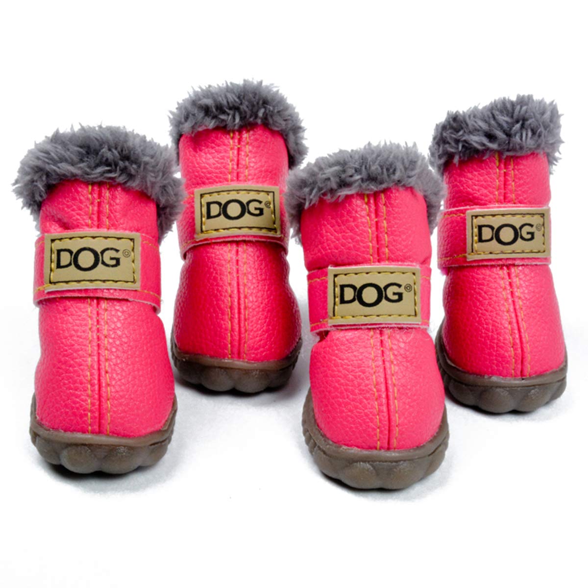 Small Dog Boots, Puppy Winter Shoes, Pet Waterproof Paw Protectors for ...