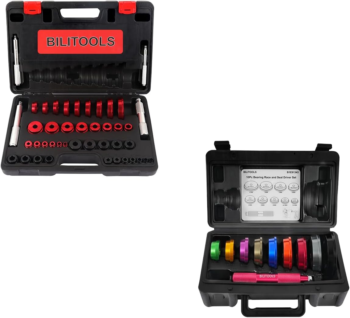 Amazon.com: BILITOOLS Bearing Press Kit, Bearing Race and Seal Driver Set, Seal Driver Installer ...