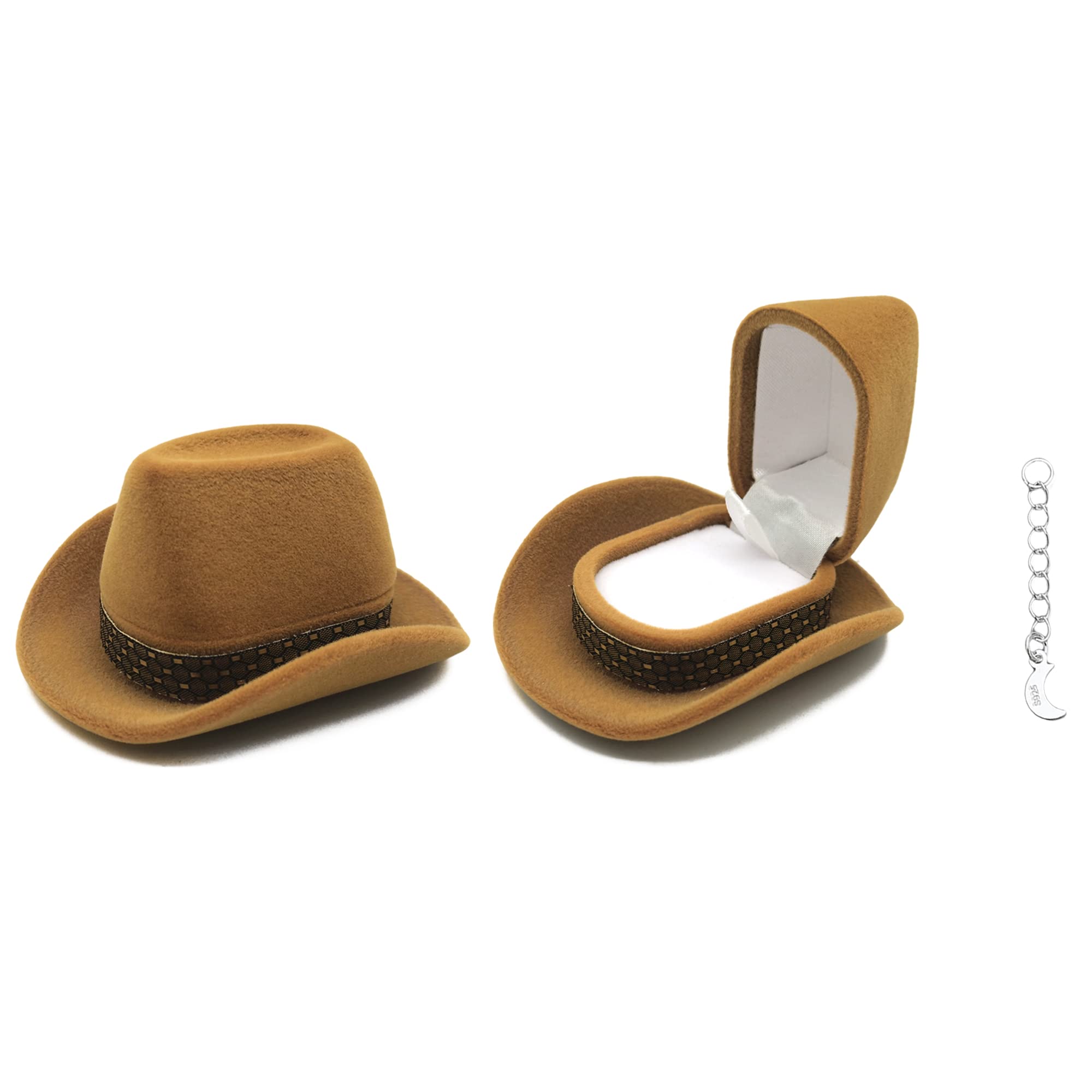 Amazon.com: DIYOMR Cute Single Ring Box with Silver Moon DIY Small ...