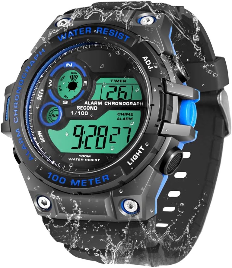 Amazon.com: TEKMAGIC 100m Water Resistant Scuba Diving Watch with ...