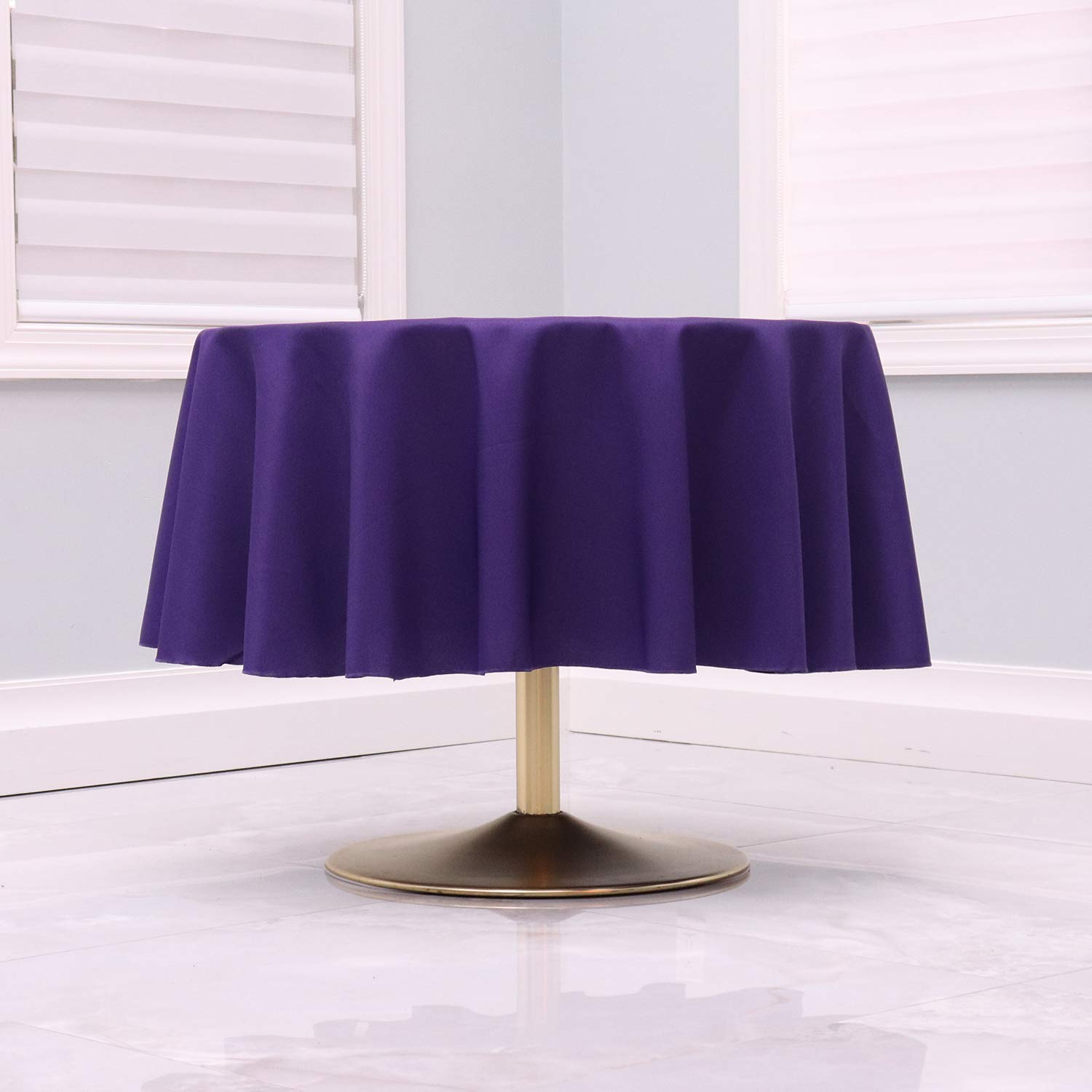 Purple Circular Desk
