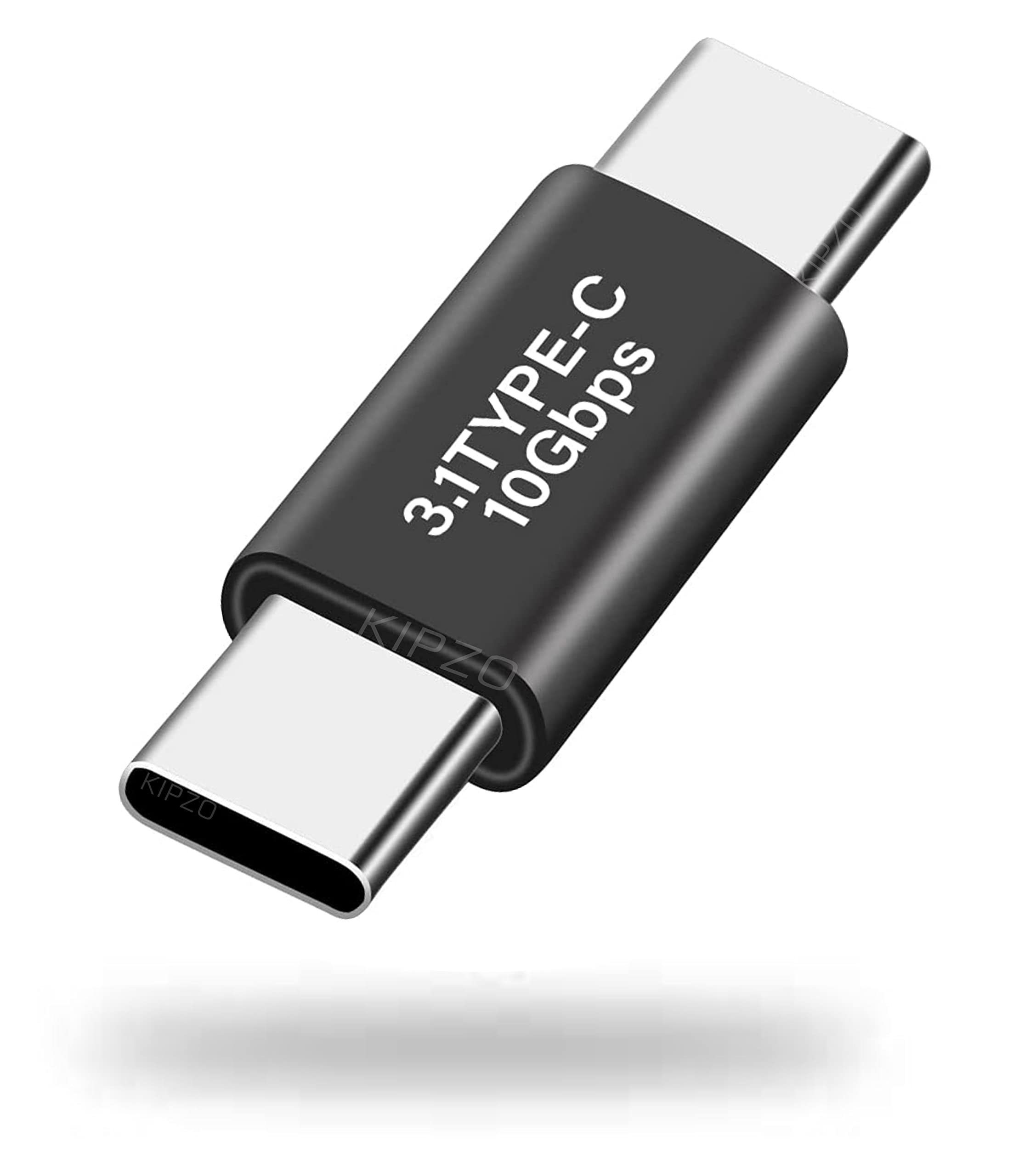 KIPZO® Black metal Type c Male to Type c Male Adapter Connector Joiner ...