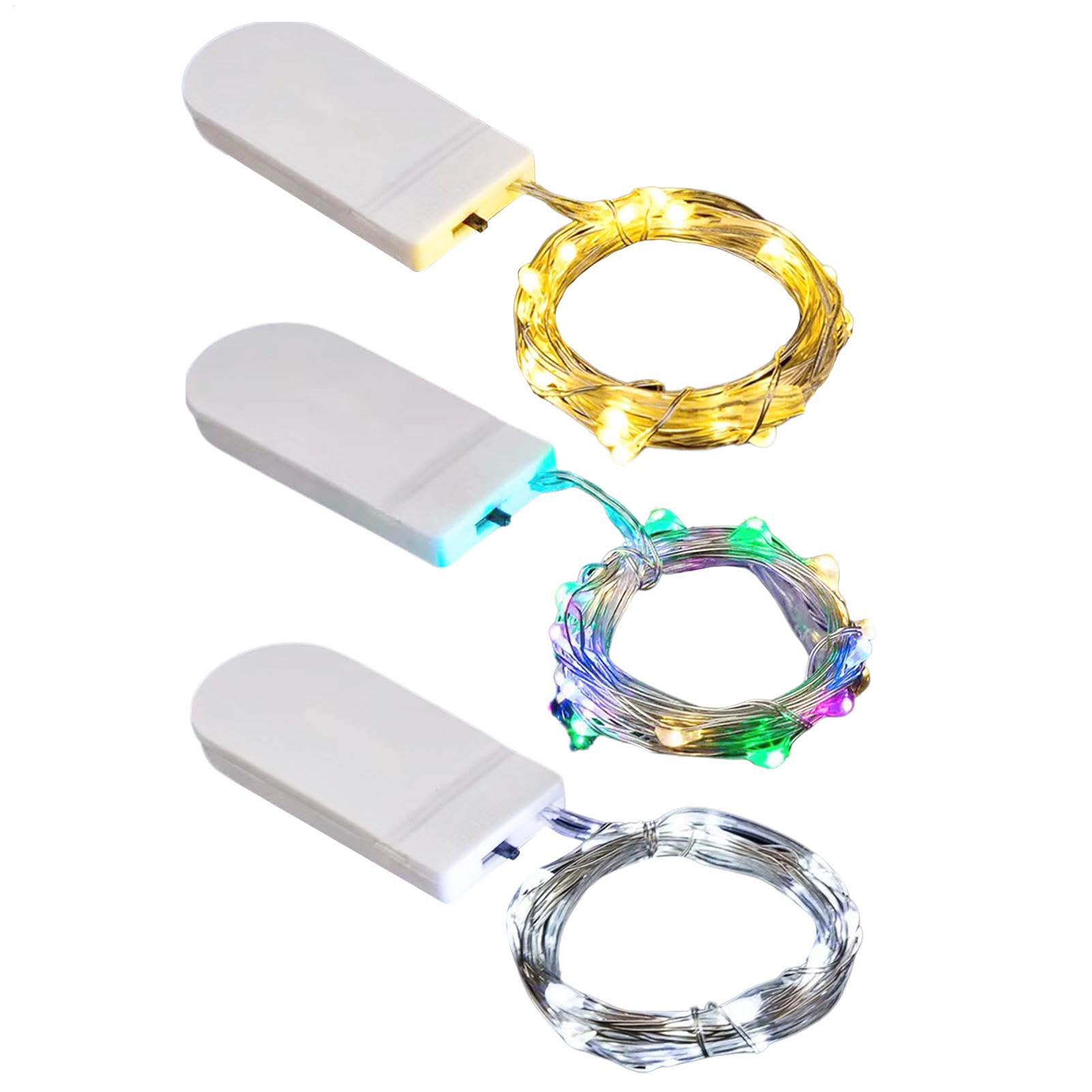 LED Battery Fairy Lights, 1M 10 LED Small Fairy Lights,3 Pack Led Fairy ...