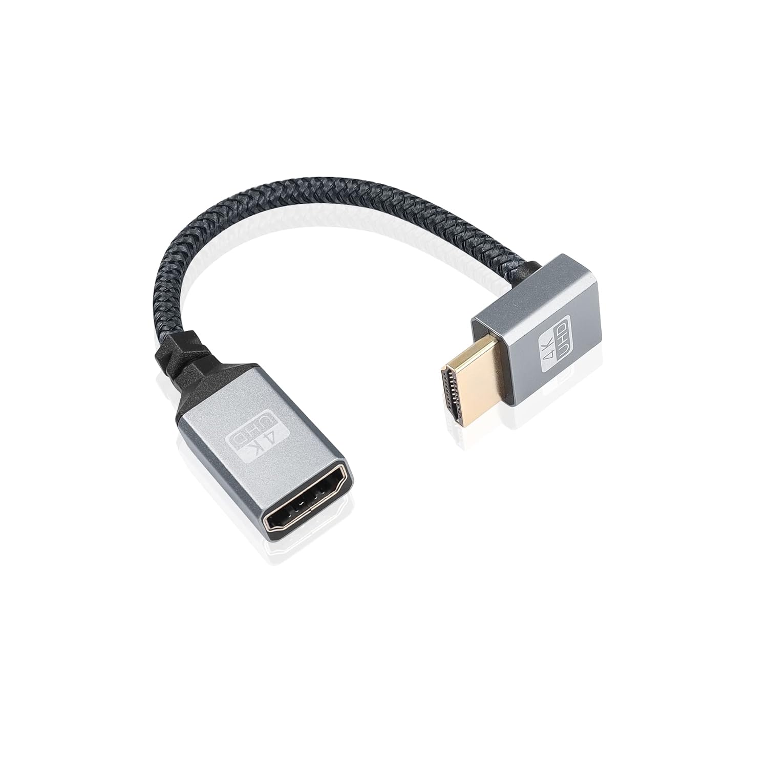 Amazon.com: GINTOOYUN 4K HDMI Extension Cable 90 Up Angled Degree HDMI ...