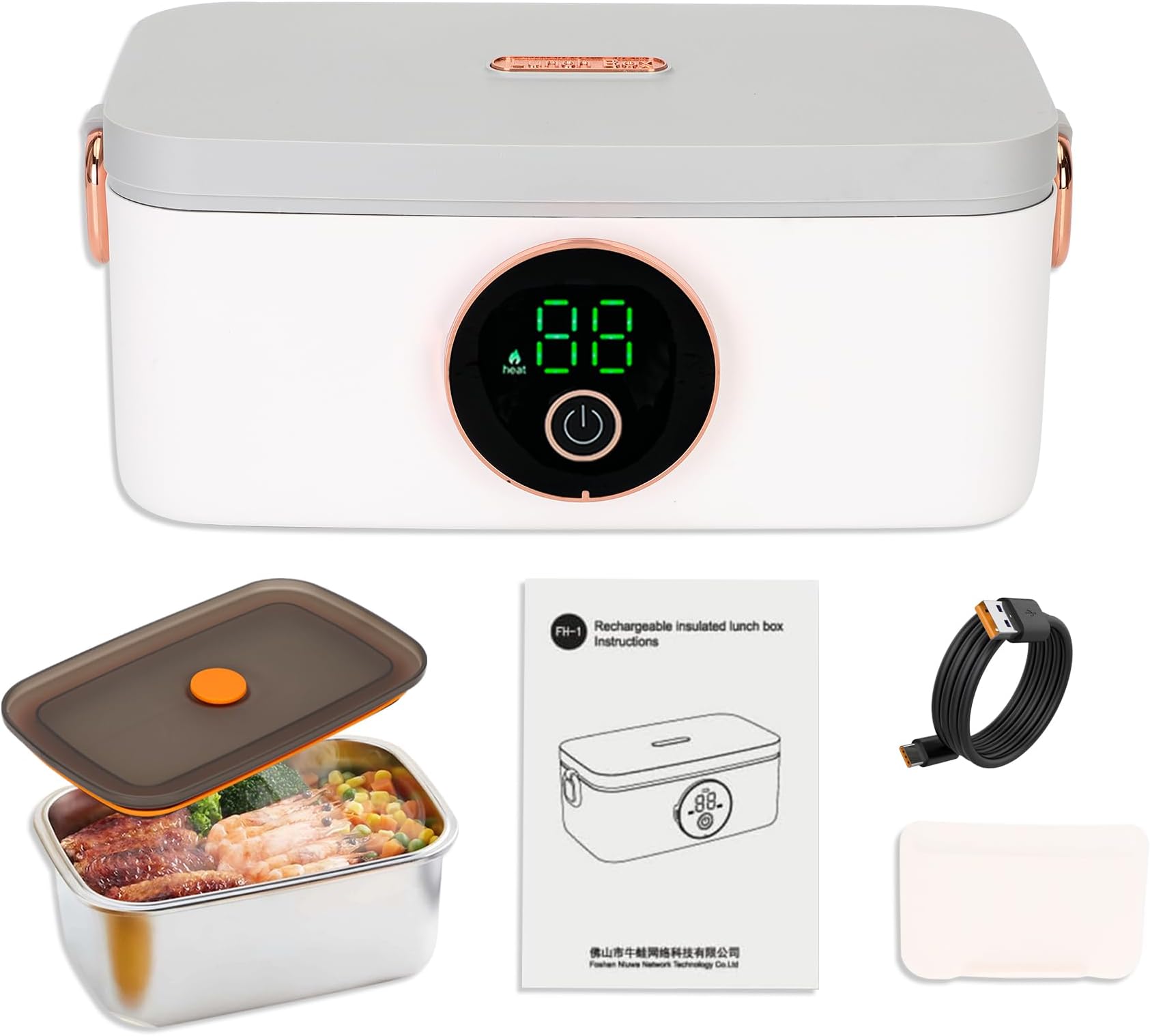 Amazon.com: Hot Bento – Self Heated Lunch Box and Food Warmer – Battery ...