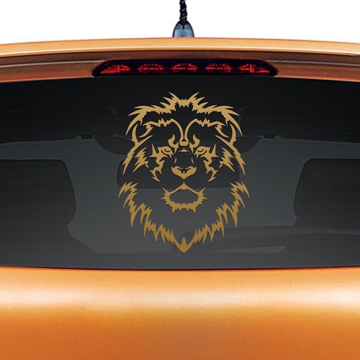 WallDesign Vinyl Lion King Car Sticker, 12 x 0.1 x 15 Inches, Gold ...