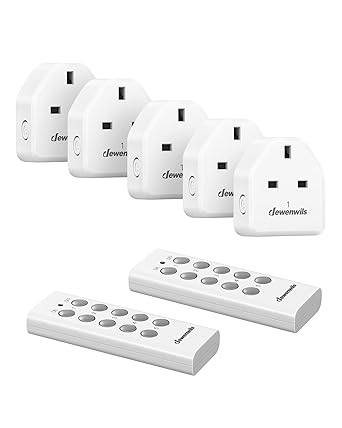 DEWENWILS Wireless Remote Control Sockets, 13A 3120W Heavy Duty Remote ...