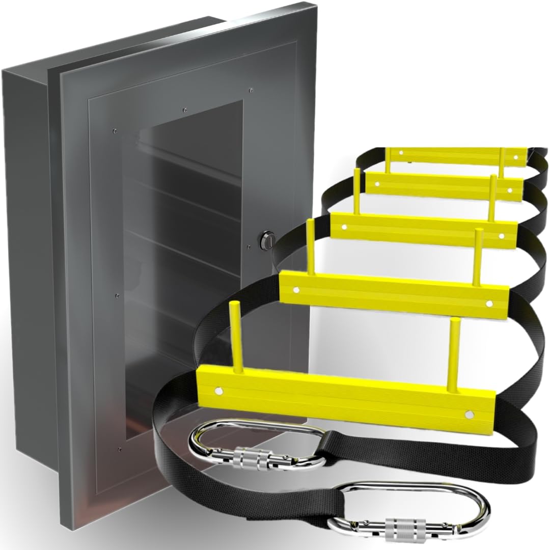 Snapklik.com : Built-in Fire Ladder 3 Story 25ft - Emergency Escape ...