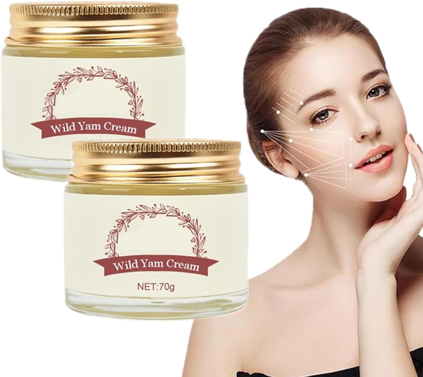 Amazon.com : Niaoyun 2Pcs Wild Yam Cream, Annas Wild Yam Cream Organic ...