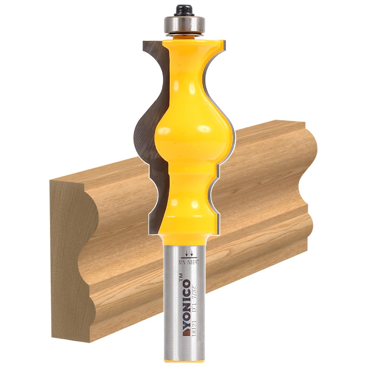 YONICO Chair Rail Molding Router Bits 2-3/8-Inch 1/2-Inch Shank 18121 ...