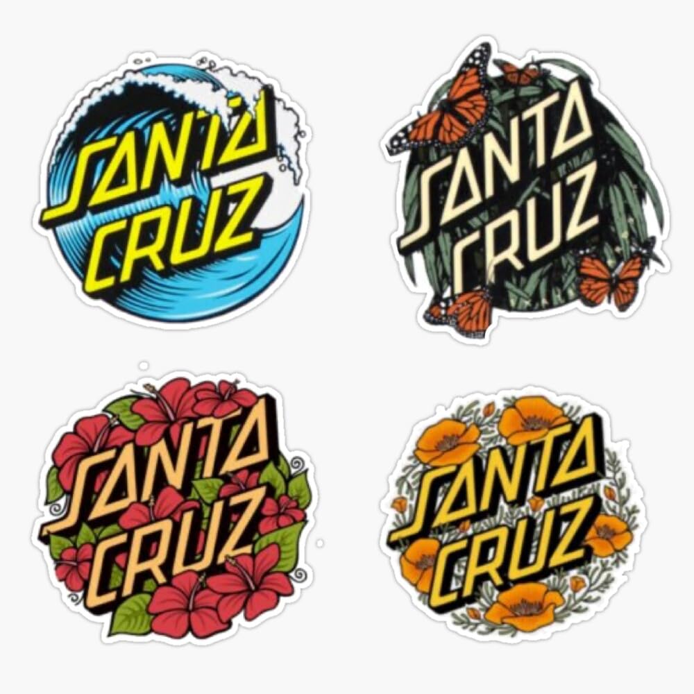 Amazon.com - Santa Cruz Pack Vinyl Sticker Waterproof Decal Laptop Wall ...