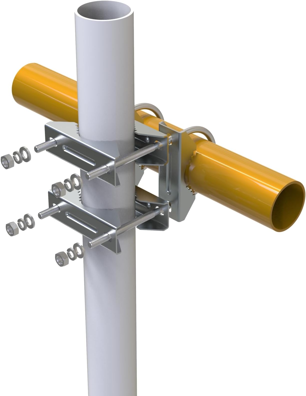 Amazon.com: Amazmount Double Antenna Mount Clamp U-Bolt Mounting ...