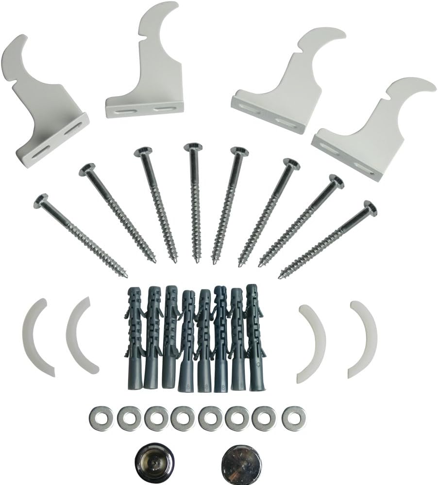 Anvil | White Column Radiator Wall Brackets, Set of Four | : Amazon.co ...