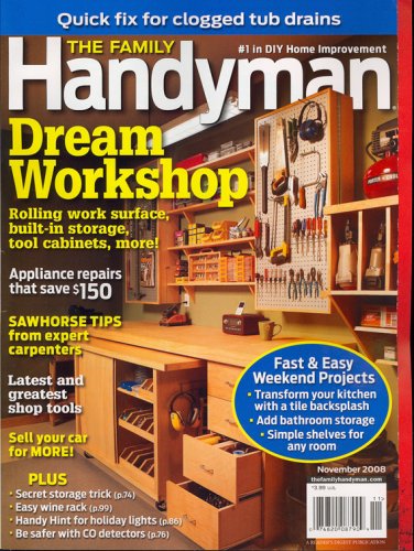Family Handyman, November 2008 Issue: Editors of FAMILY HANDYMAN ...