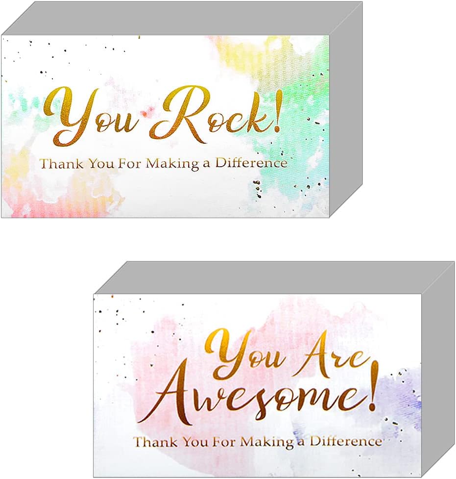 Jagowa 100 Pcs Appreciation Cards You Are Awesome Cards Positive ...