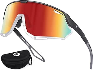 Amazon.com: BIRCEN Baseball Cycling Sunglasses for Men - Women Running ...