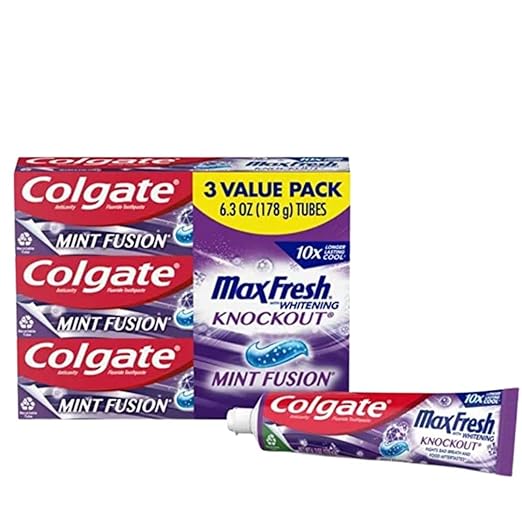 Amazon.com : Colgate Max Fresh Knockout with Whitening Toothpaste with ...