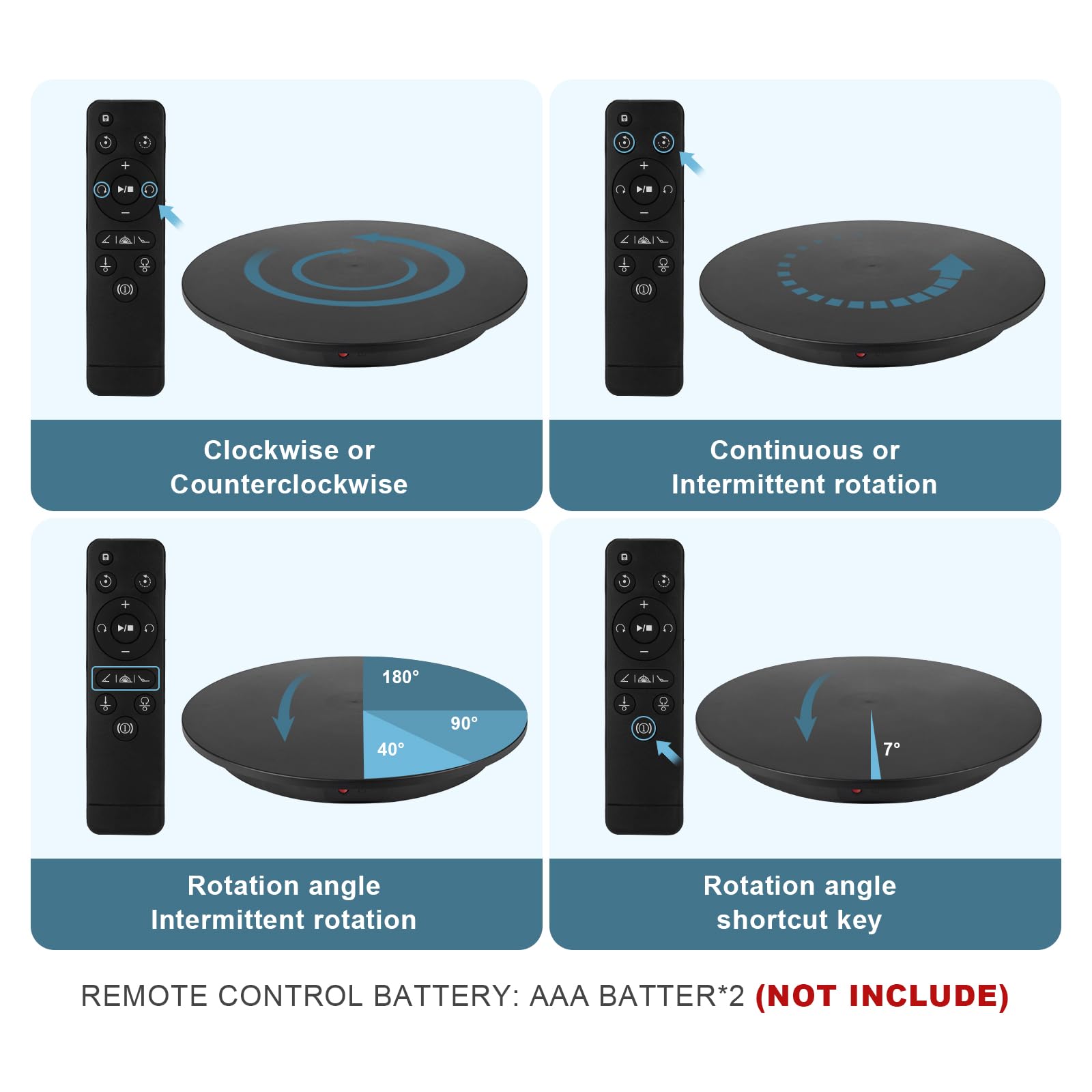 Snapklik.com : Motorized Rotating Display Stand, Angle Speed Adjustable ...