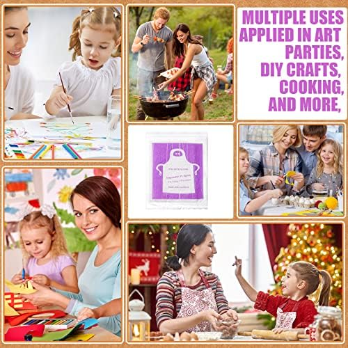 Amazon.com: Tarpop 200 Pack Plastic Disposable Aprons 44 x 30 Inch ...