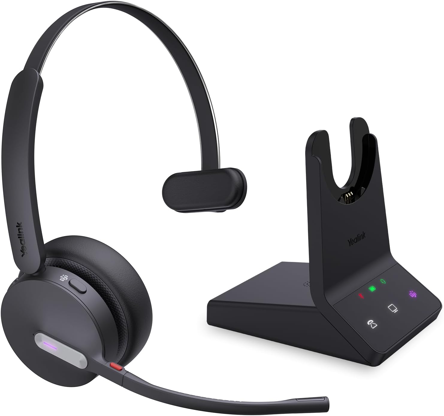 Amazon.com: Yealink WH64 Teams Mono DECT & Bluetooth Wireless Headset ...