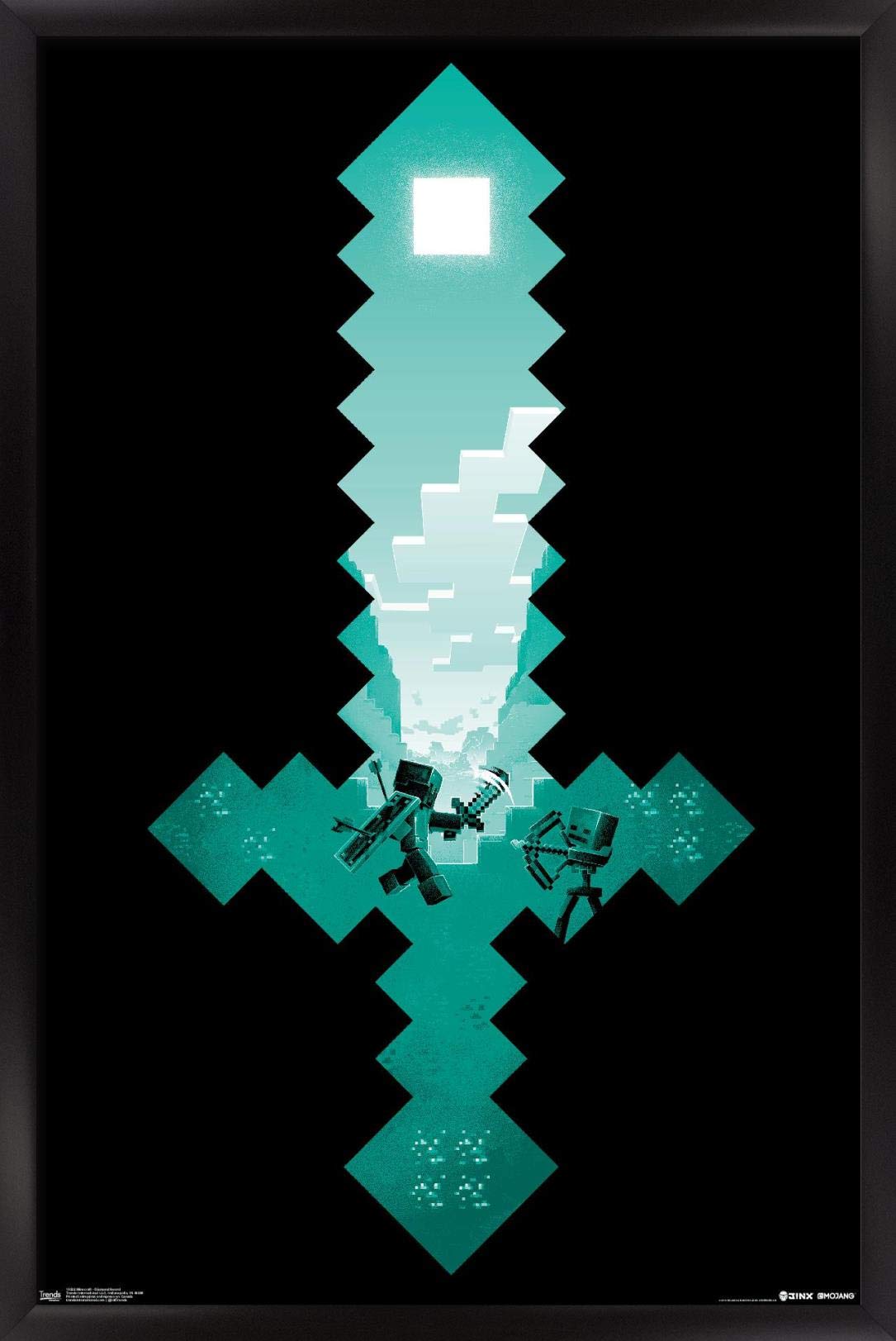 Crossed Diamond Sword Minecraft